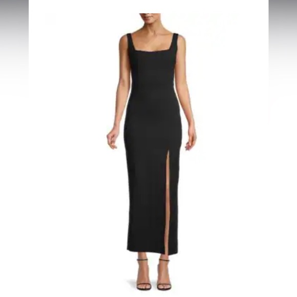 Socialite | Dresses | Nwt Black Socialite Square Neck Maxi Dress | Poshmark